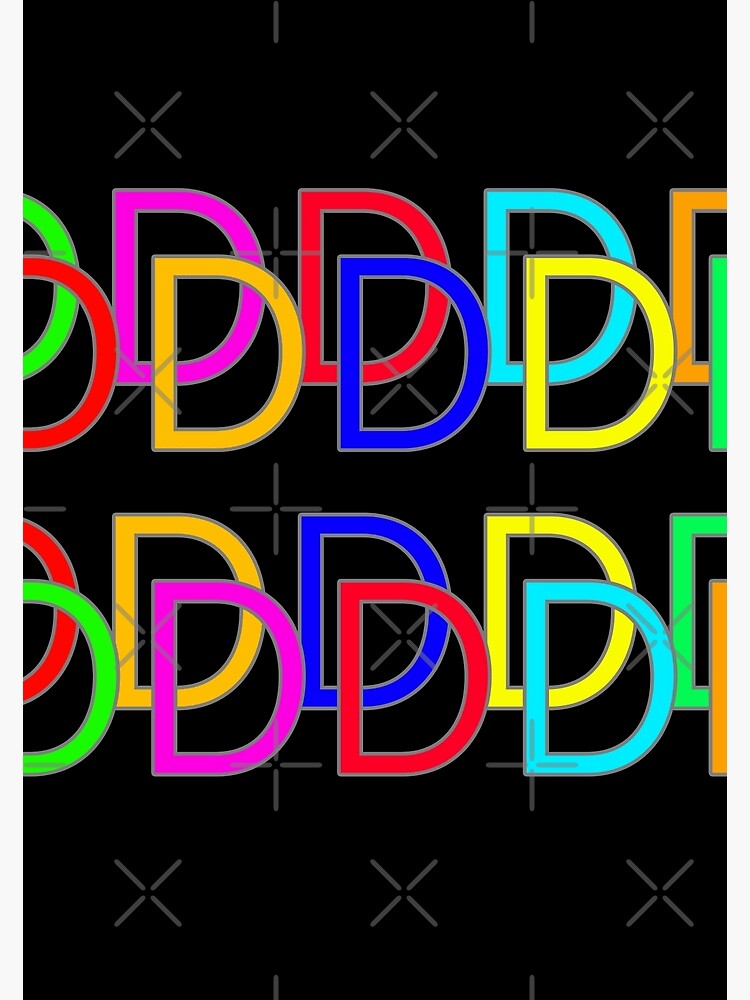 "LETTER D" Poster for Sale by noimion | Redbubble