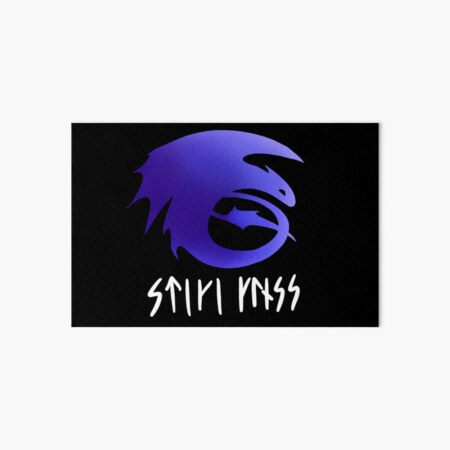 "HTTYD Strike Class Dragon, with White Font." Art Board Print by ...