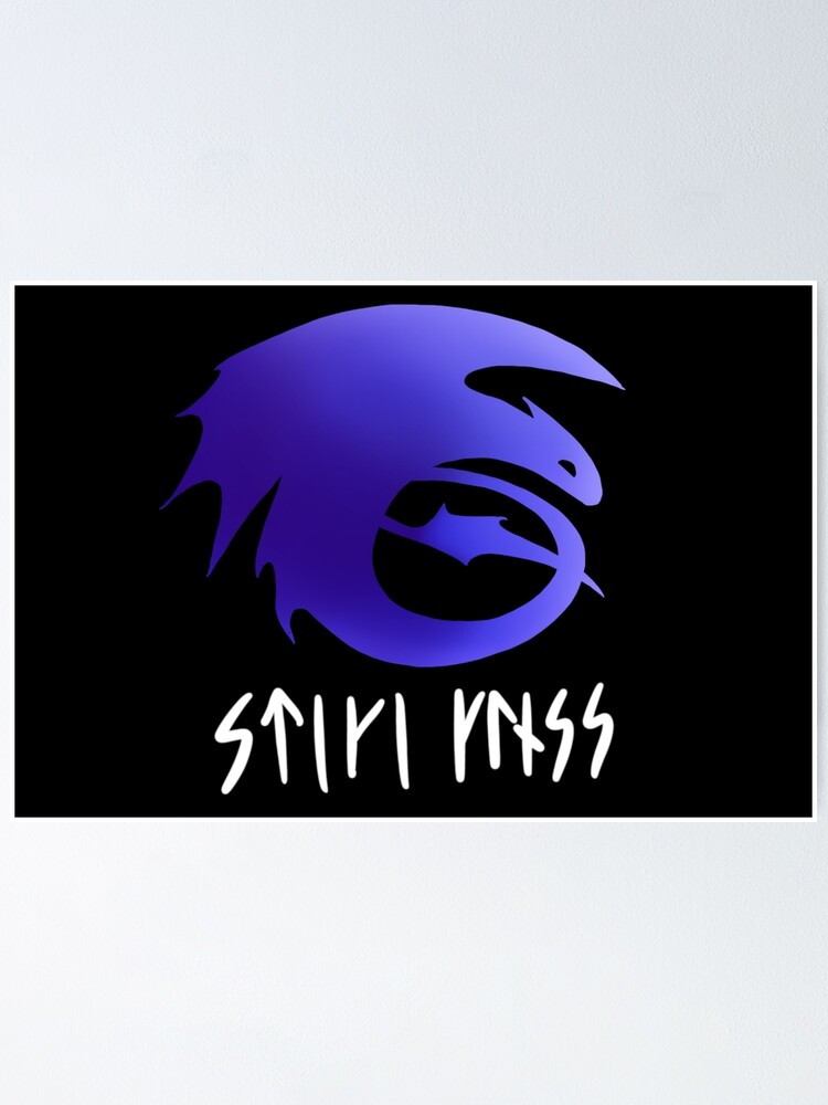 "HTTYD Strike Class Dragon, with White Font." Poster by TheSimpleEdge ...