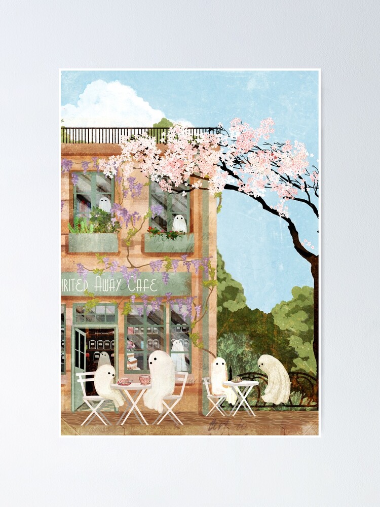 "Ghost cafe" Poster for Sale by katherineblower | Redbubble