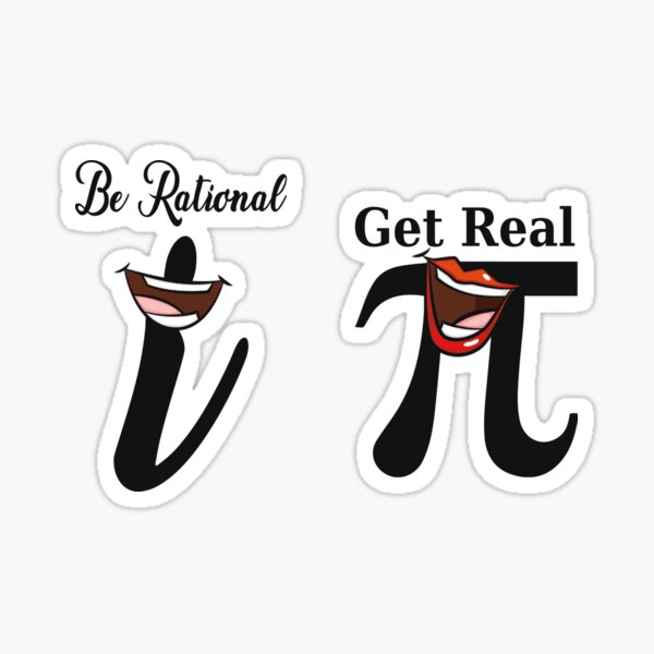 Pegatina «Be Rational Get Real - ideas de regalos para los amantes de ...
