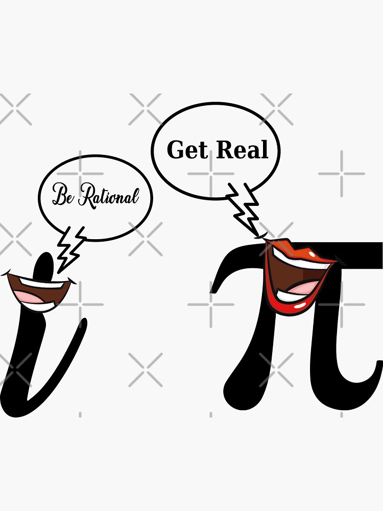 Pegatina «Be Rational Get Real - ideas de regalos para los amantes de ...
