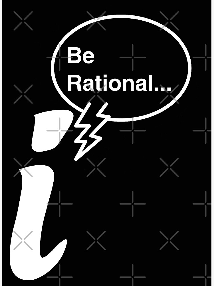 Lámina metálica «Be Rational Get Real - ideas de regalos para los ...