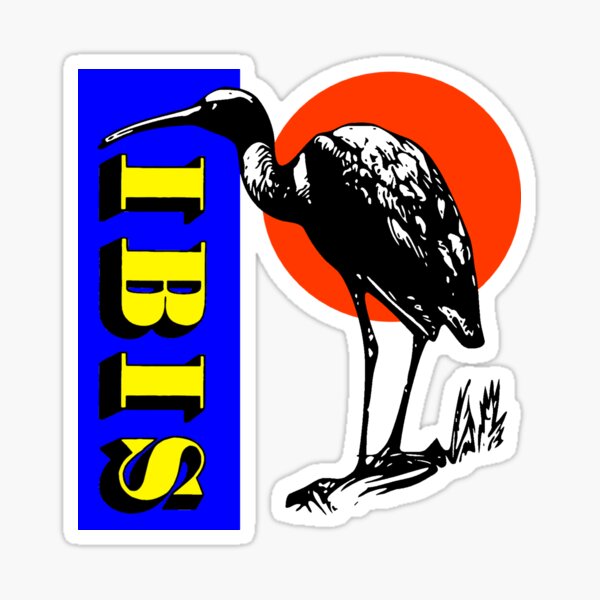 "IBIS" Sticker for Sale by IMPACTEES | Redbubble