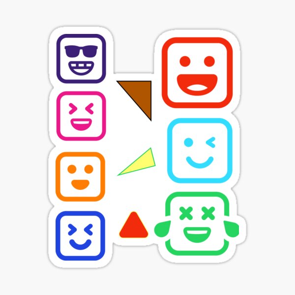 "xx face" Sticker by bratkec | Redbubble