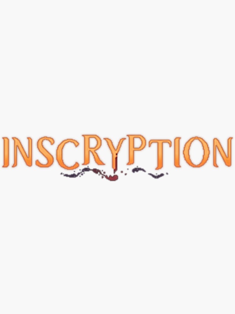 "Inscryption (1)" Sticker by LordOfTheGarm9 | Redbubble