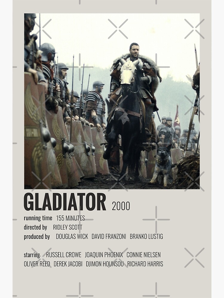 "Gladiator (2000)" Poster by MoviePolaroid | Redbubble