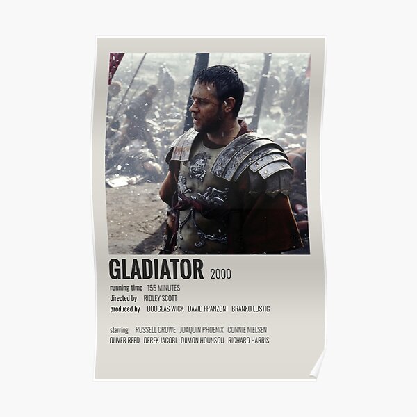 "Gladiator (2000)" Poster by MoviePolaroid | Redbubble