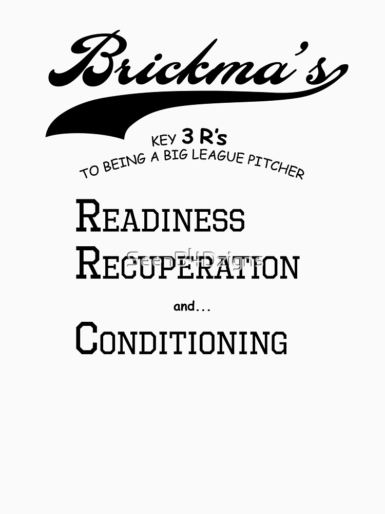 "Brickma's Big League Pitcher Key 3 R's - Light" T-shirt for Sale by ...