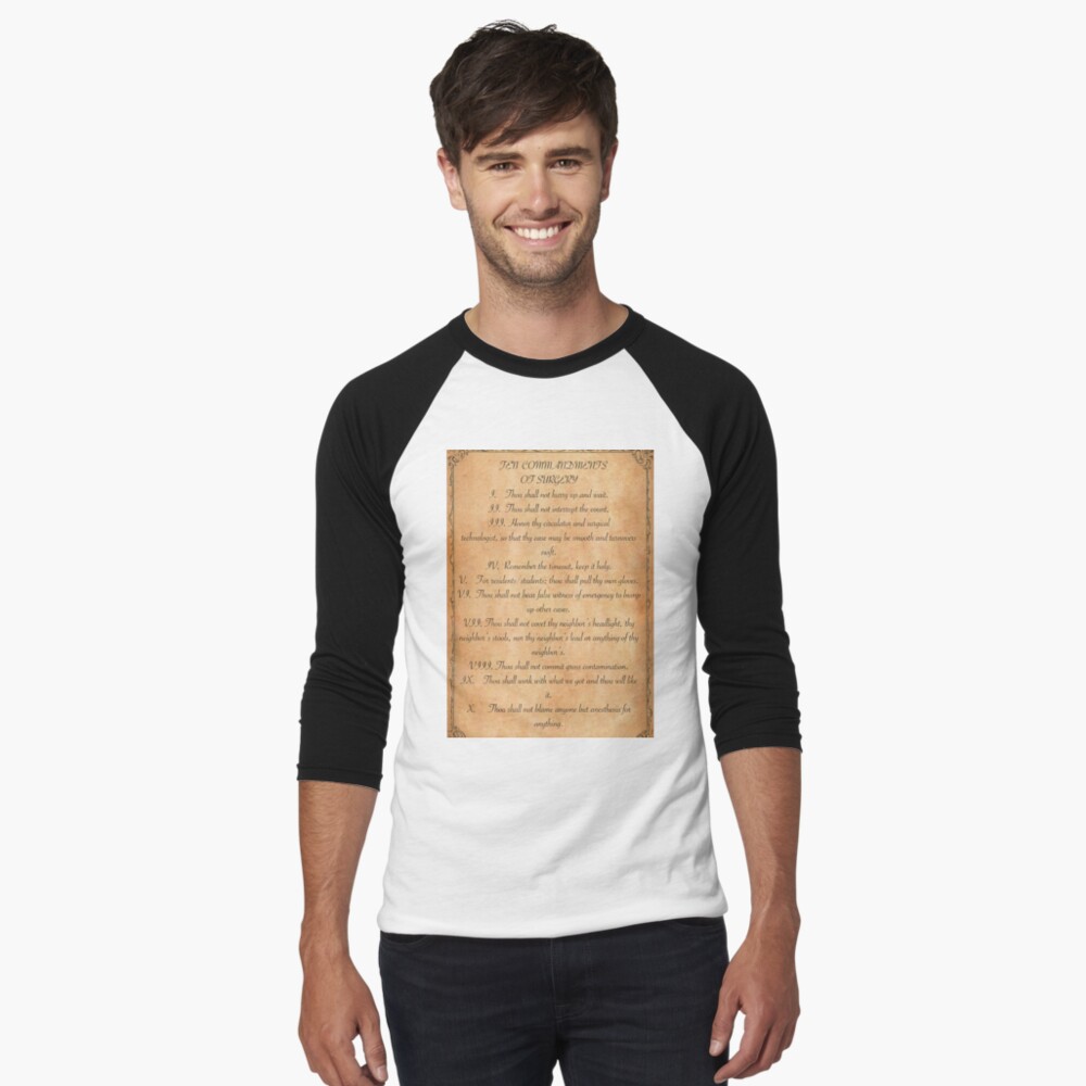 "Ten Commandments Of Surgery" Poster for Sale by MD-Atypia | Redbubble