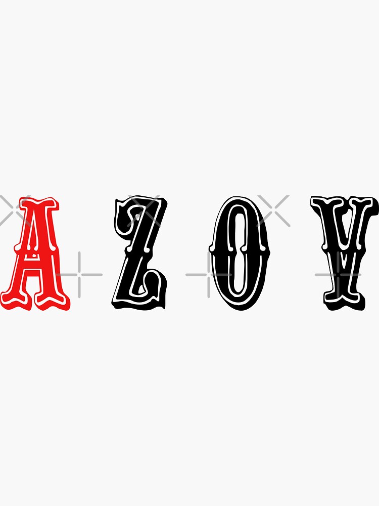 "Azov Stand with Ukraine " Sticker by theminimalzone | Redbubble