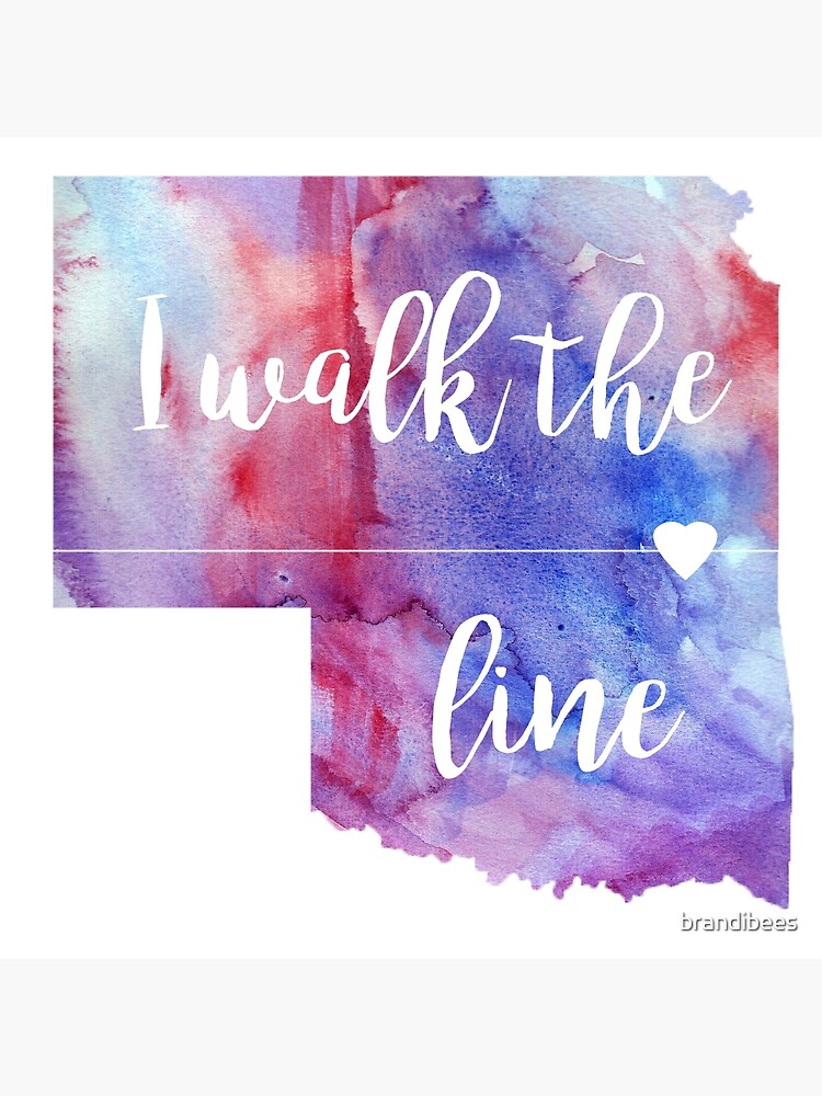 "I Walk The Line" Poster by brandibees | Redbubble