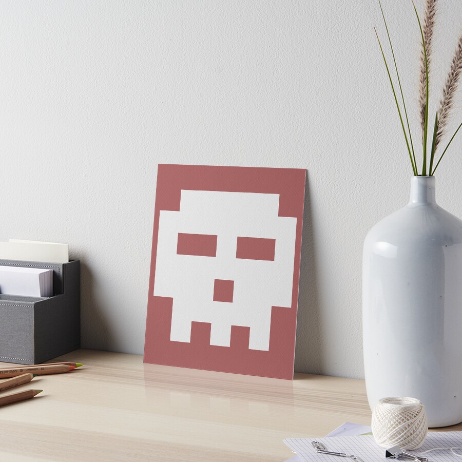 "Scott Pilgrim 8-bit Skull Vector" Art Board Print by KaiHavert | Redbubble
