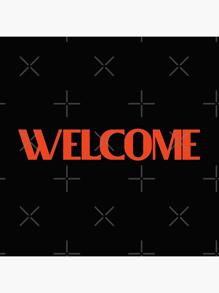"Welcome - Bold Red Text" Poster for Sale by jorgechubuter | Redbubble