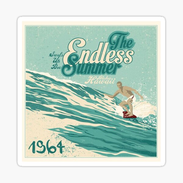 "The Endless Summer 1964" Sticker by stephanielar | Redbubble