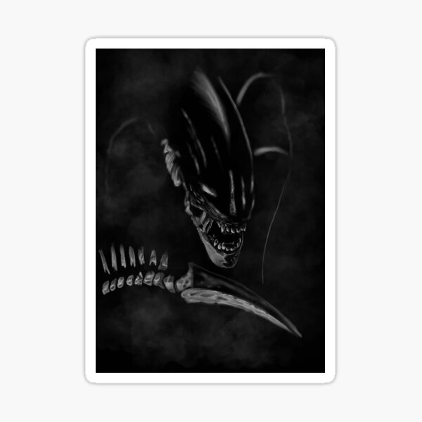 "Alien Xenomorph " Sticker by MAF-MERCH | Redbubble