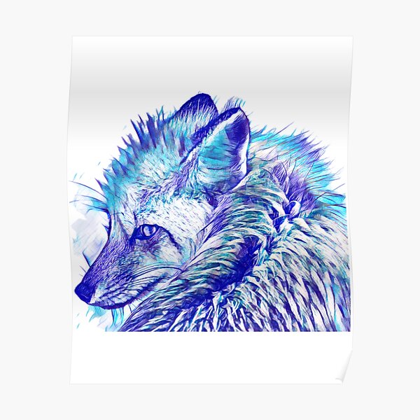 "Fox" Poster for Sale by UnderDdesign | Redbubble