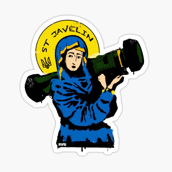 "Saint Javelin" Sticker by Pacino44 | Redbubble