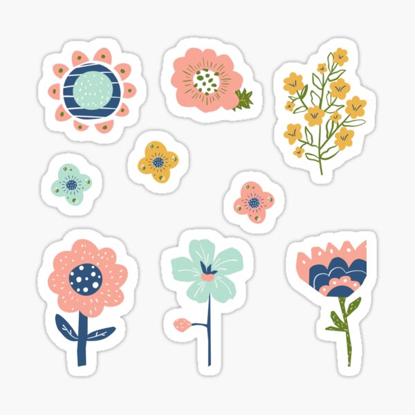 "organic flower pack" Sticker by stickers-packs | Redbubble