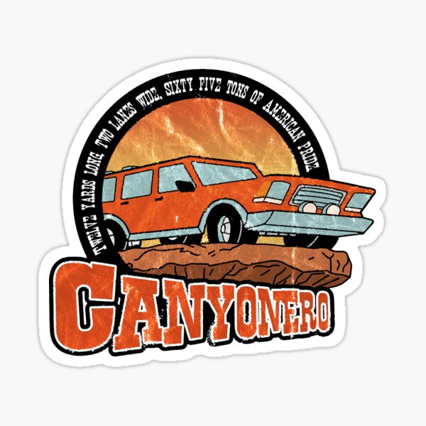 "Canyonero logo classic t shirt" Sticker by sabahtabea2068 | Redbubble
