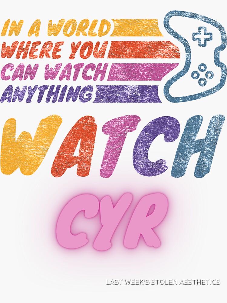 "Watch CYR twitch streamer youtuber" Sticker by SRanabhat | Redbubble