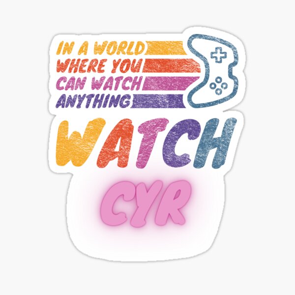 "Watch CYR twitch streamer youtuber" Sticker by SRanabhat | Redbubble