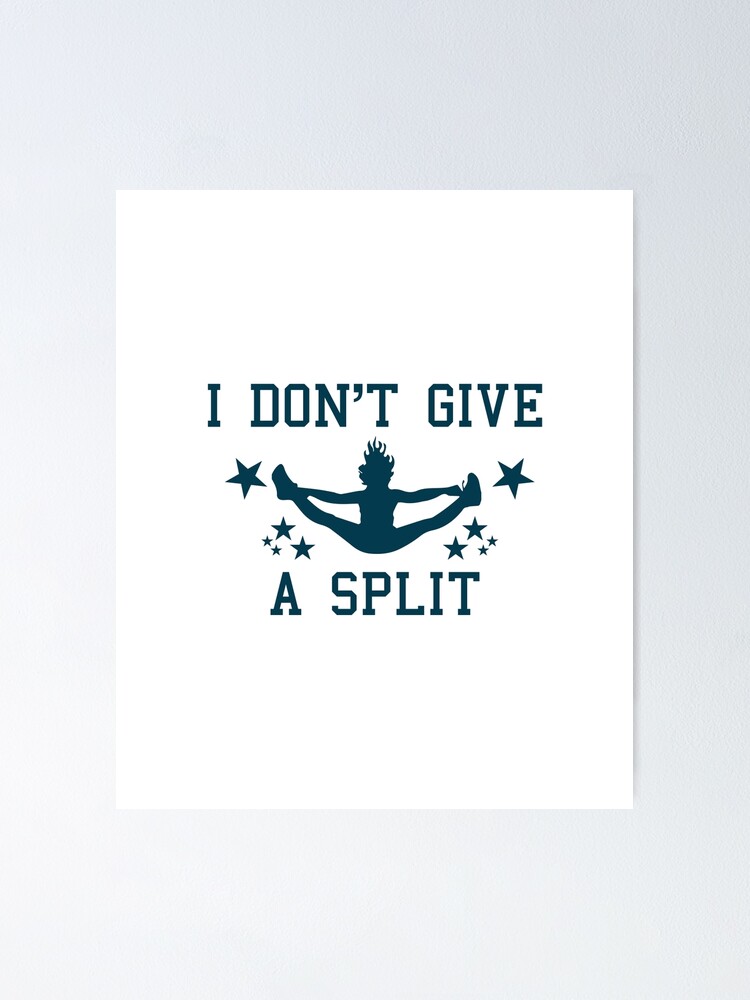 "I Don't Give A Split" Poster by CreativeStrike | Redbubble