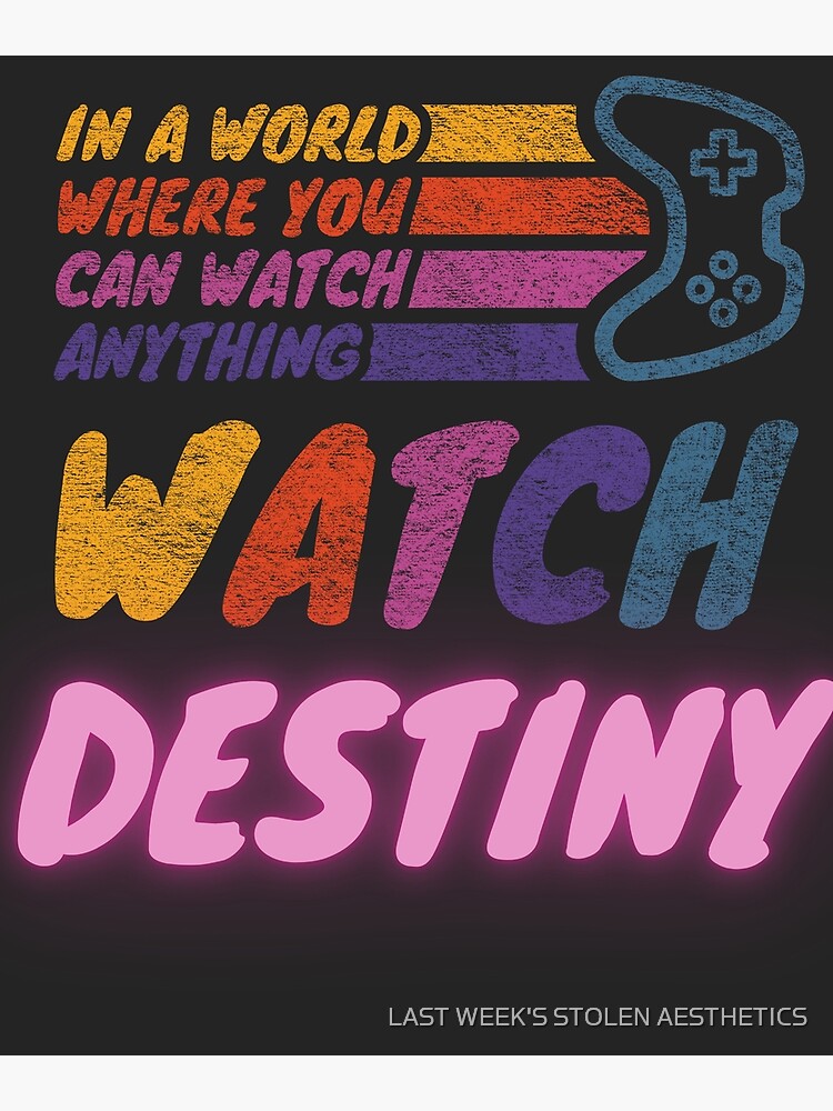 "Watch Destiny twitch streamer youtuber" Poster for Sale by LAST WEEK'S ...