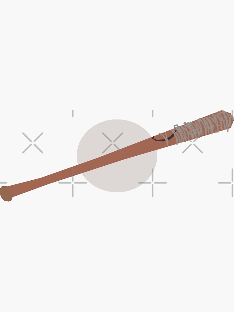 "negan's bat" Sticker by goldkndrick | Redbubble