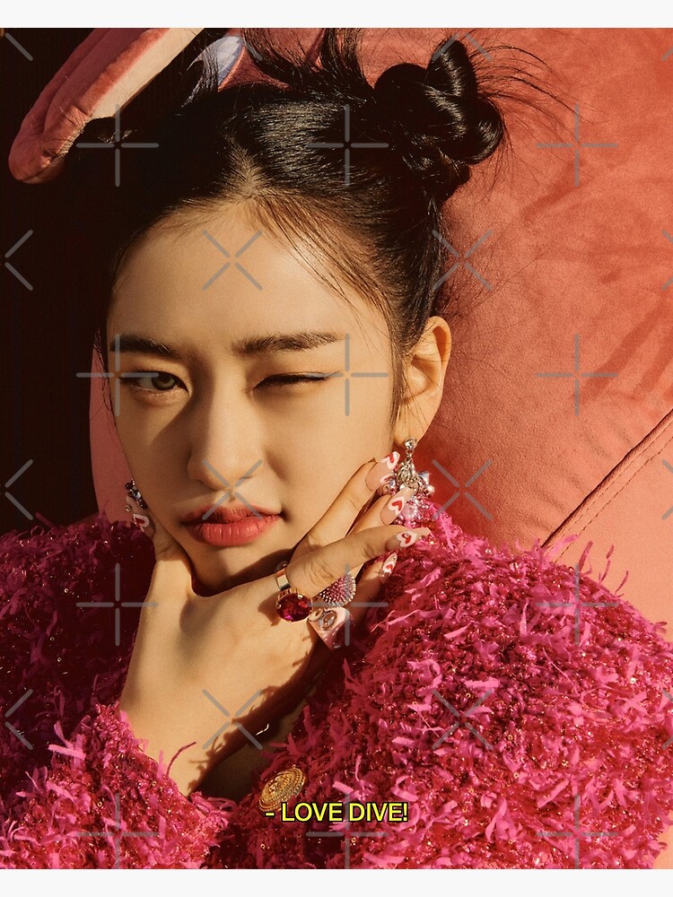 "IVE YUJIN ‘LOVE DIVE’" Poster by HaloHaloShine | Redbubble