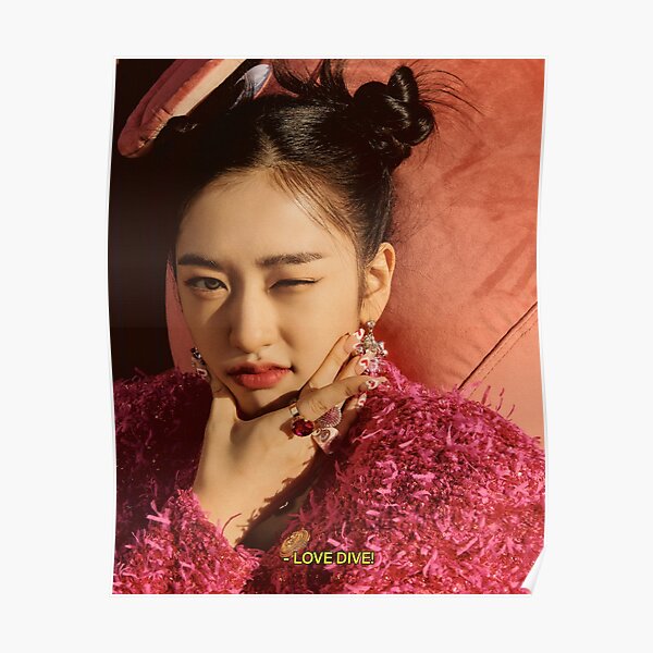 "IVE YUJIN ‘LOVE DIVE’" Poster by HaloHaloShine | Redbubble