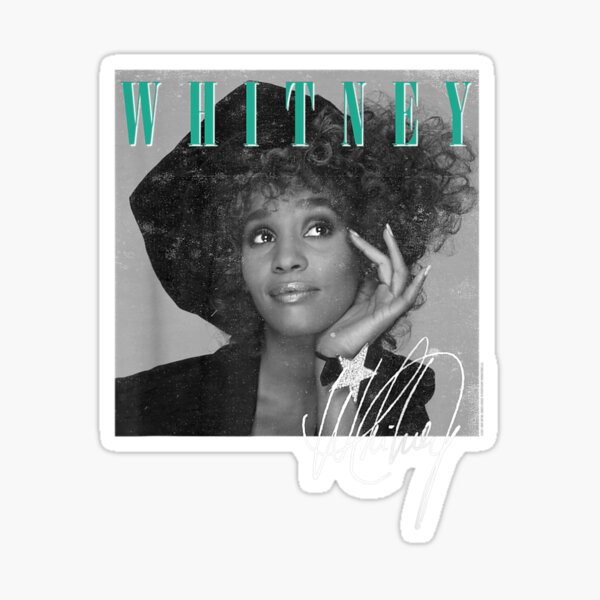 "Whitney Houston" Sticker by Mohady | Redbubble