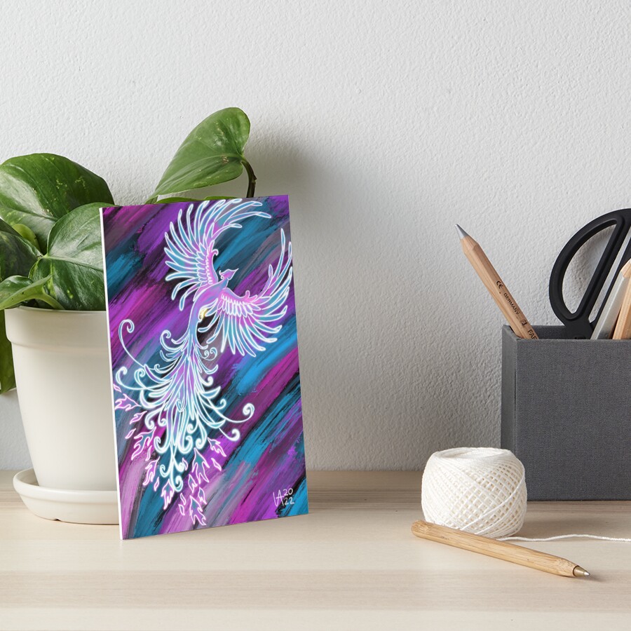 "Pastel Phoenix" Art Board Print for Sale by valkyriie88 | Redbubble