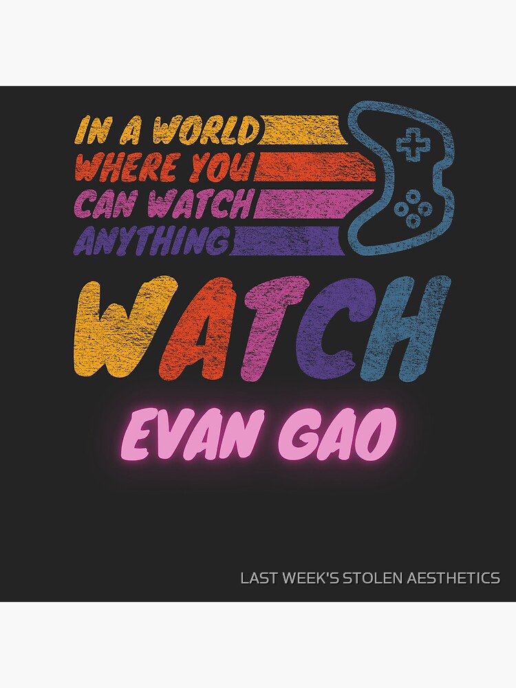 "Sehen Sie sich Evan Gao Twitch Streamer Youtuber an" Acrylblock von ...