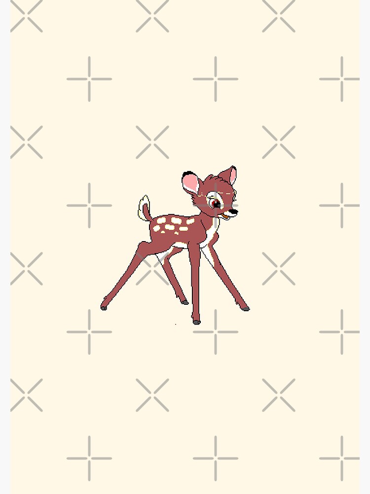 "Bambi Pixel Art" Spiral Notebook by cttdesign | Redbubble