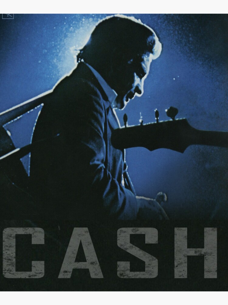 "Johnny-Cash" Sticker by mtillerypaiz | Redbubble