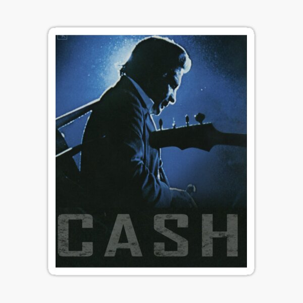 "Johnny-Cash" Sticker by mtillerypaiz | Redbubble