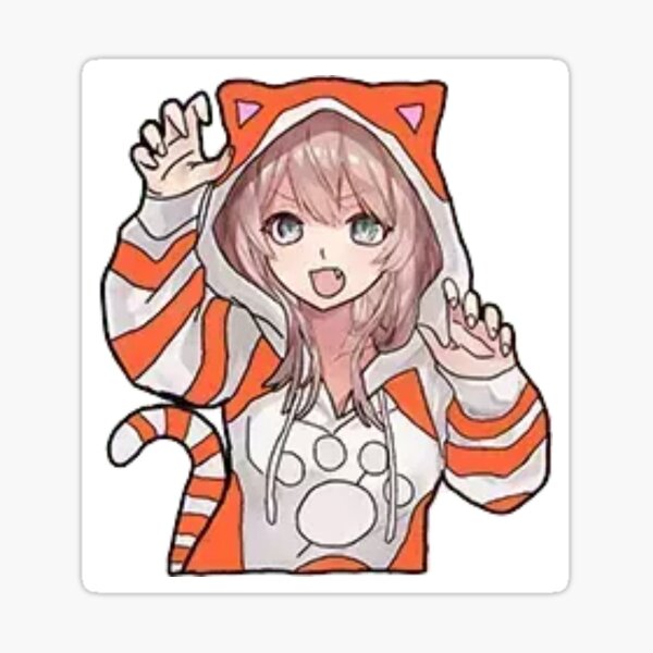 "Marsey Cat Girl" Sticker by MarseyCat | Redbubble