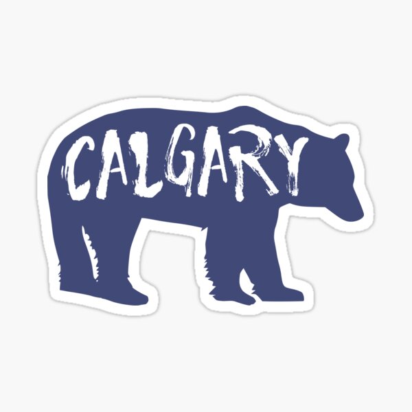 "Calgary Alberta Bear" Sticker by esskay | Redbubble
