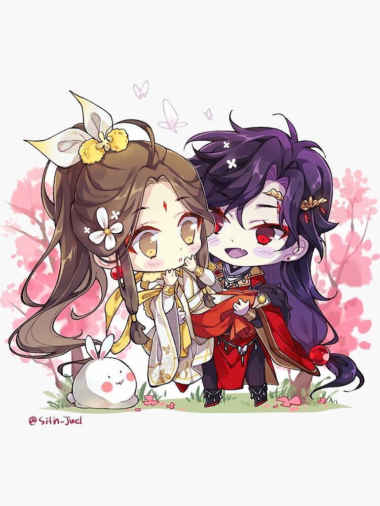 "Chibi TGCF" Sticker by hermanmargaret | Redbubble