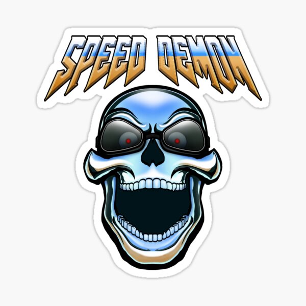 "Chrome Speed demon " Sticker for Sale by wil2liam4 | Redbubble