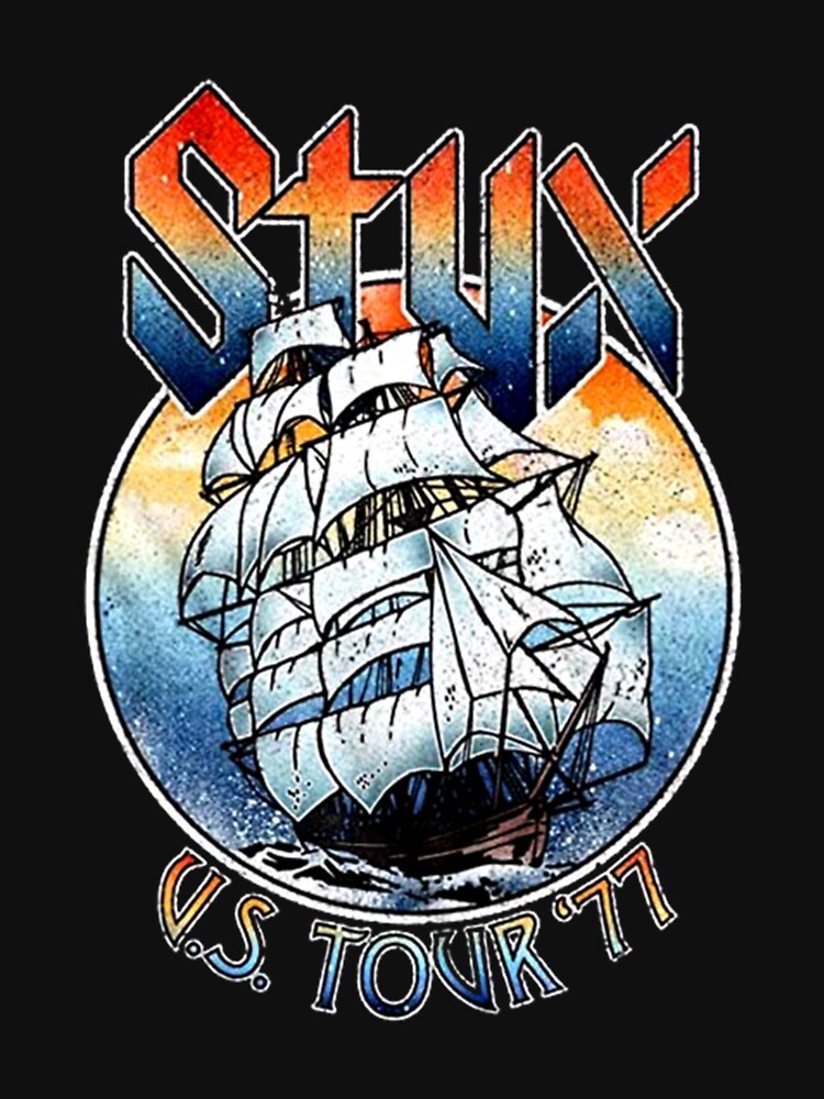 "The Styx Vintage Band 1977 Tour Sticker" T-shirt for Sale by ...