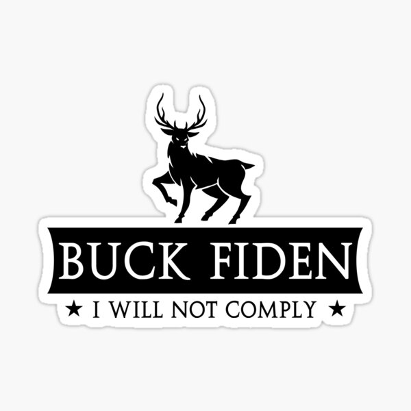 "Buck Fiden" Sticker by Grundelboy | Redbubble
