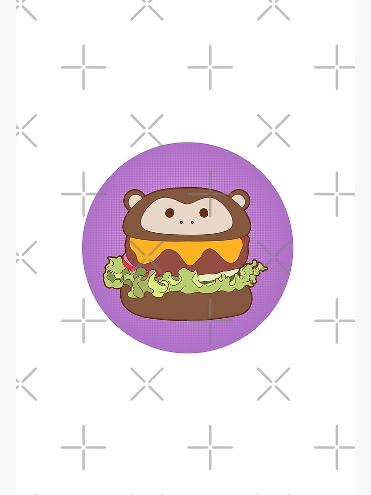 "Monkey Burger" Poster for Sale by lerdoberdo | Redbubble