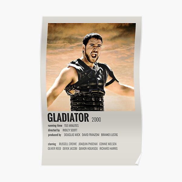 "Gladiator (2000)" Poster by MoviePolaroid | Redbubble