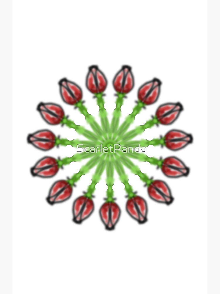 "wheel of red roses" Sticker by ScarletPanda | Redbubble