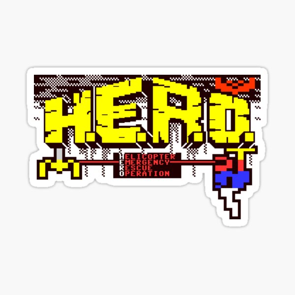 "Hero, H.e.r.o., Helicopter emergency rescue operation" Sticker by ...