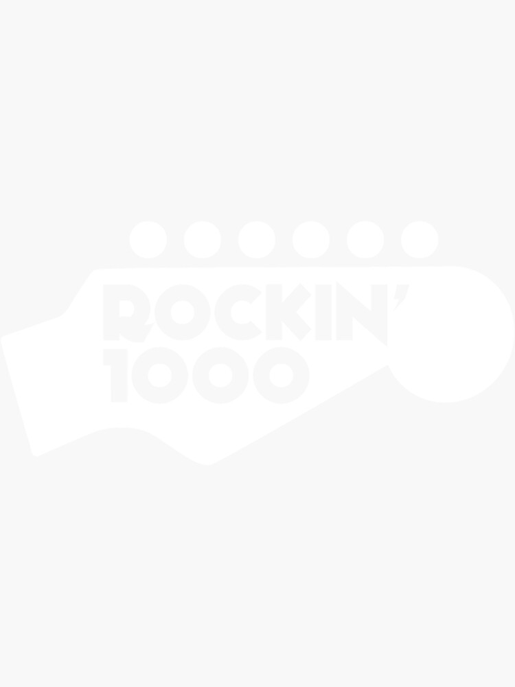 "Rockin White Logo Original" Sticker for Sale by tristinachiant | Redbubble
