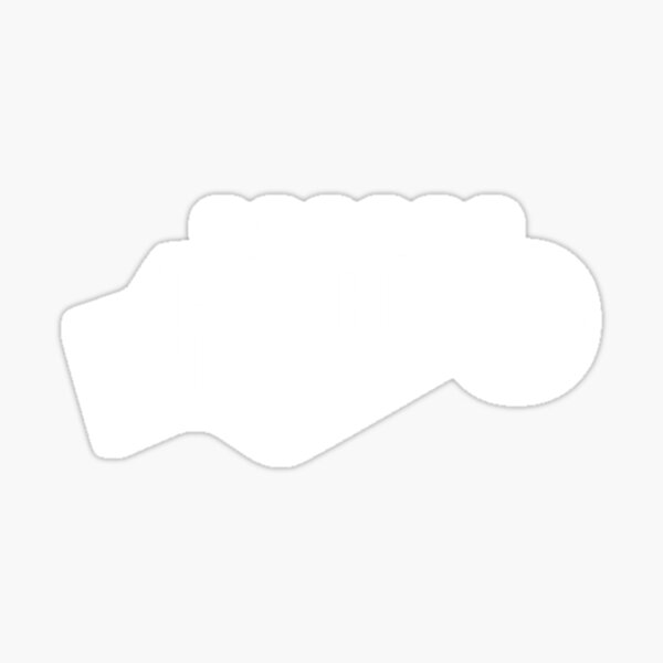 "Rockin White Logo Original" Sticker for Sale by tristinachiant | Redbubble