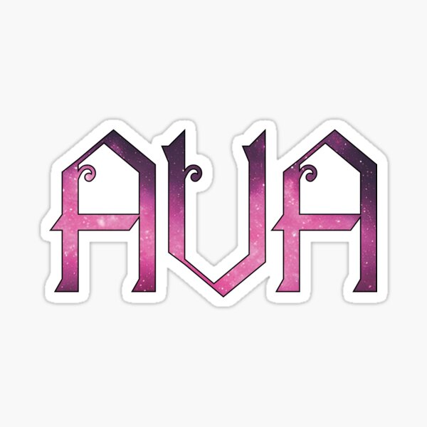 "AVA Name I - My name is AVA - typography name - Galaxy Vibe" Sticker ...